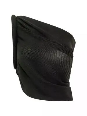 Alberta Ferretti Draped One-shoulder Top - Black
