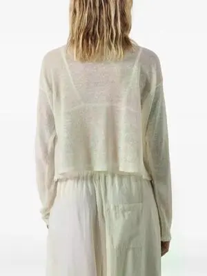 American Vintage V-neck Sweater - White