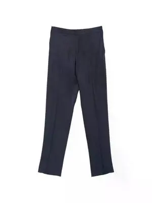 Zegna Tailored Pressed-crease Trousers - Blue