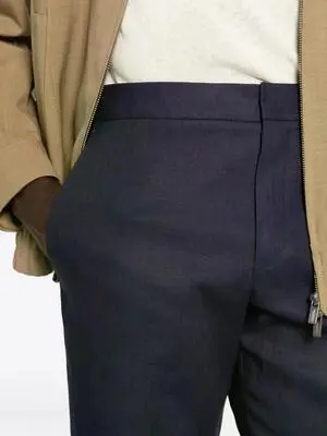 Zegna Tailored Pressed-crease Trousers - Blue