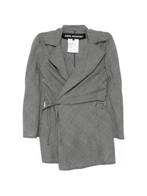 Junya Watanabe Plaid Jacket With Tie Fastening