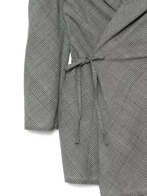 Junya Watanabe Plaid Jacket With Tie Fastening