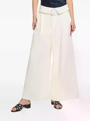 Cinq À Sept Lorena Buckle Belt Trousers - Neutrals