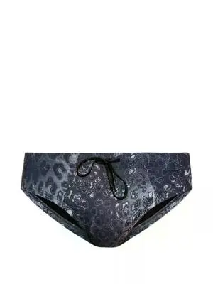 DIESEL® Printed Swim Trunks - Grey