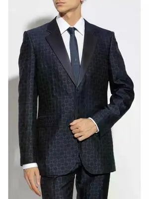 Givenchy Patterned-jacquard Blazer - Blue