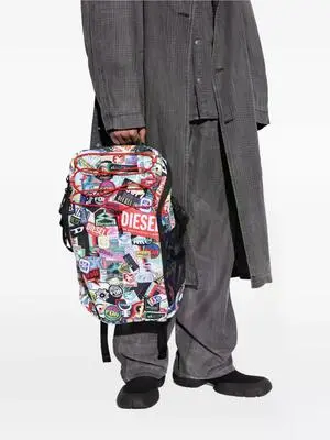 DIESEL® Logo-patch Drawstring Backpack