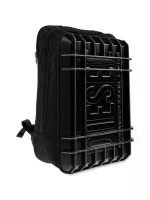 DIESEL® Embossed Logo Backpack - Black
