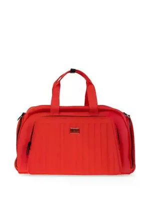 DIESEL® Ribbed-panel Logo Plaque Holdall - Orange
