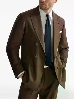 Brunello Cucinelli Virgin-wool And Cashmere One-and-a-half Breasted Deconstructed Blazer