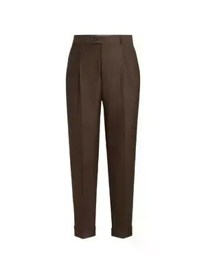 Brunello Cucinelli Virgin-wool And Cashmere Trousers - Brown