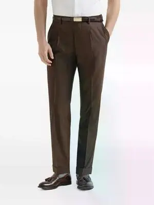 Brunello Cucinelli Virgin-wool And Cashmere Trousers - Brown