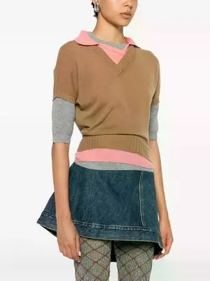 AUGUST BARRON Layered Polo Top