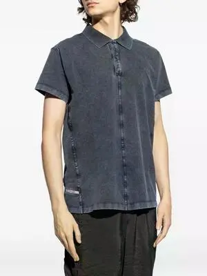 DIESEL® T-nomely Buttoned-fastening Polo Shirt - Black