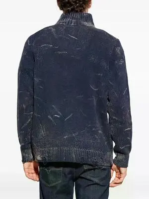 DIESEL® K-maxime Zip-up Sweater - Blue