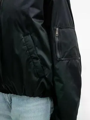 Guess Zip-up Bomber Jacket - Black