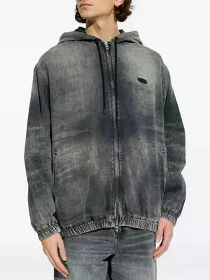 DIESEL® Hooded Zip Jacket - Grey