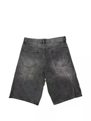 LOSTSHDWS Embellished Denim Shorts - Grey