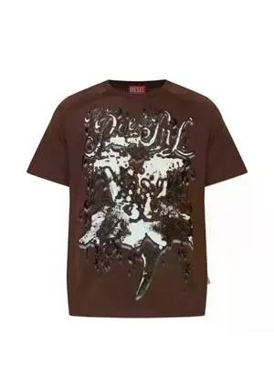 DIESEL® T-taddy Graphic T-shirt - Brown