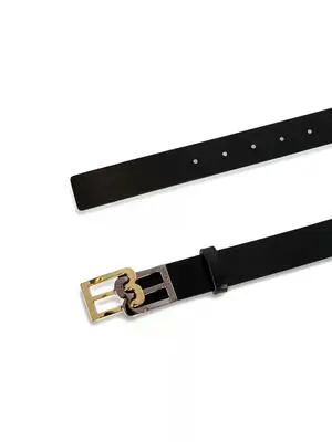 Barbara Bui Calf Leather Logo Belt