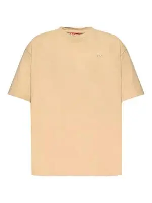 DIESEL® Embroidered-logo T-shirt - Neutrals
