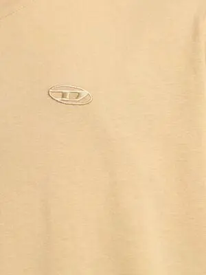 DIESEL® Embroidered-logo T-shirt - Neutrals
