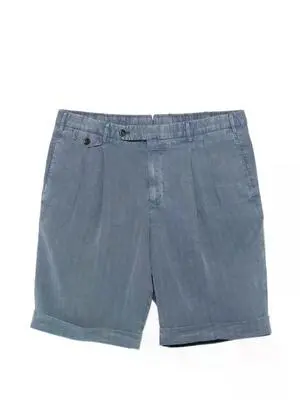 PT TORINO Pleated Shorts - Blue