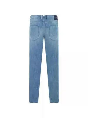 SLOWEAR Faded-effect Straight-leg Jeans