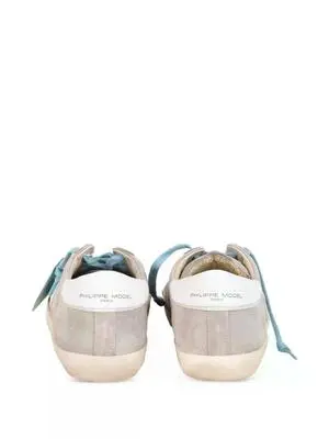 Philippe Model Logo-patch Suede Sneakers - Grey