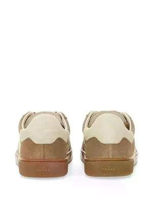 Hogan Lace-up Suede Sneakers - Neutrals
