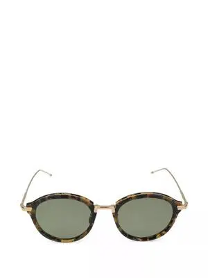 Thom Browne Tortoiseshell Round-frame Sunglasses - Brown