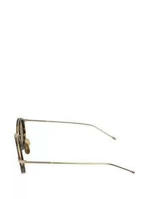 Thom Browne Tortoiseshell Round-frame Sunglasses