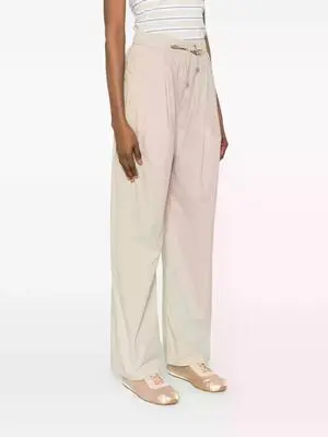 Herno Drawstring Elasticated-waist Trousers - Neutrals