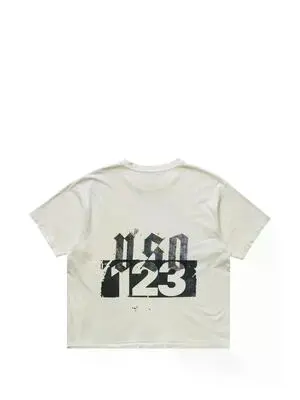RRR123 Graphic-print T-shirt - Neutrals