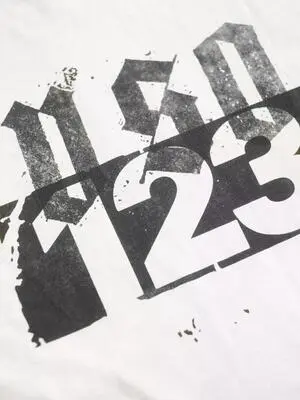 RRR123 Graphic-print T-shirt - Neutrals