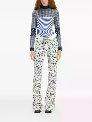 JEAN PAUL GAULTIER Long-sleeve Gingham Top
