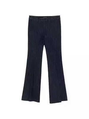 LUISA CERANO Pinstripe Flared Jeans