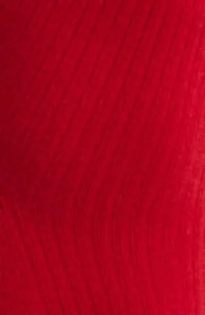STEMS Billie Ruffle Mid Crew Socks - Red