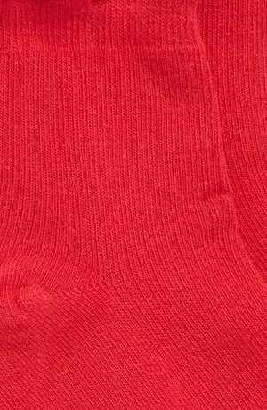 STEMS Billie Ruffle Mid Crew Socks - Red