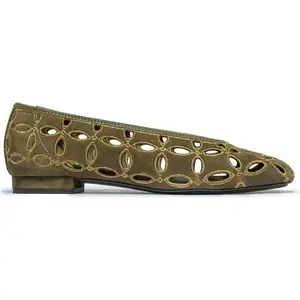 Bernardo Brie Ballet Flat - Dark Olive