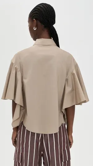MEIMEIJ Boxy Flared Short-sleeve Shirt