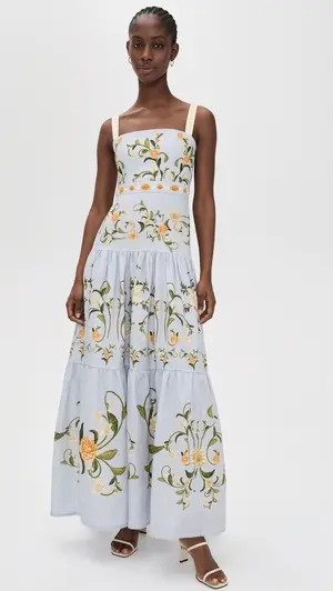 Agua Bendita Lima Valle Maxi Dress