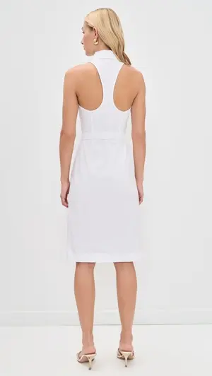L'Agence Lisette Sleeveless Buttondown Dress