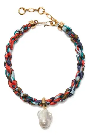 LIZZIE FORTUNATO Ibiza Cultured Freshwater Pearl Collar Necklace - Multi