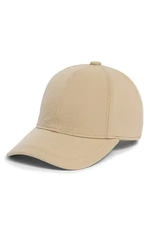 Vince Seersucker Baseball Cap - Pecan