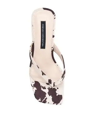 French Connection Trinity Thong Kitten Heel Mule