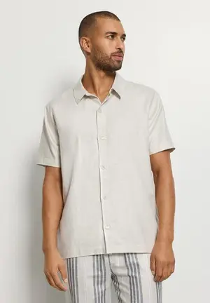 Hanro Uc Linen And Cotton Woven Shirt
