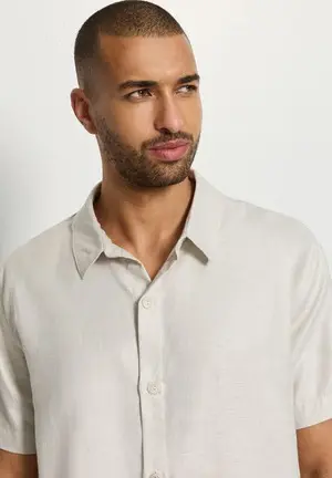 Hanro Uc Linen And Cotton Woven Shirt