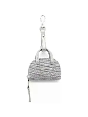 DIESEL® 1dr Dome Bag Charm - Silver