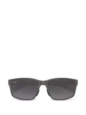 Maui Jim Walewaha Rectangle-frame Sunglasses - Grey