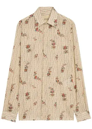 Valentino Garavani Floral-print Cotton Shirt